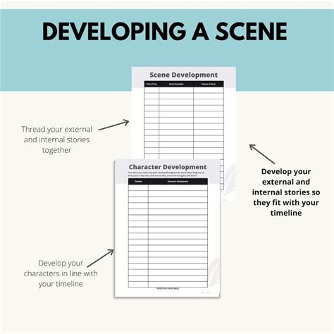 create a scene template plotting scenes template developing scene