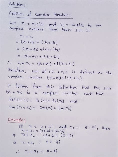 Solved How Do You Add Subtract Multiply And Divide Complex Numbers