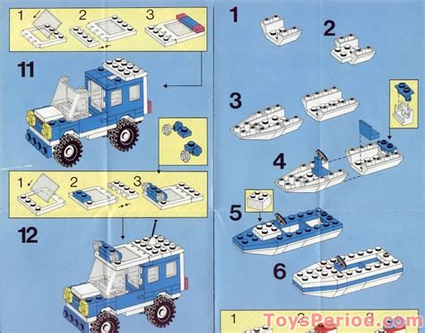 LEGO RV With Speedboat Instructions And Parts List
