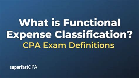 What Is Functional Expense Classification SuperfastCPA CPA Review