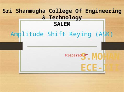 Pptx Amplitude Shift Keying Ask Dokumentips