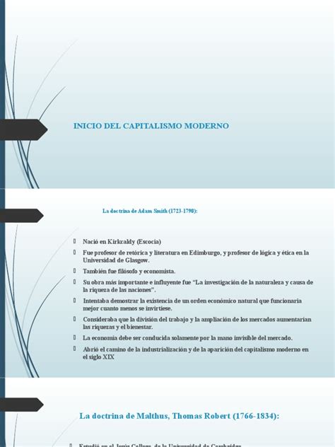 3º Clase Inicio Del Capitalismo Moderno 1 | PDF | Finanzas y dinero ...