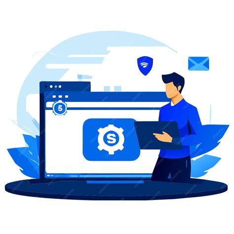 Internet Security Vector Illustration Premium Ai Generated Vector