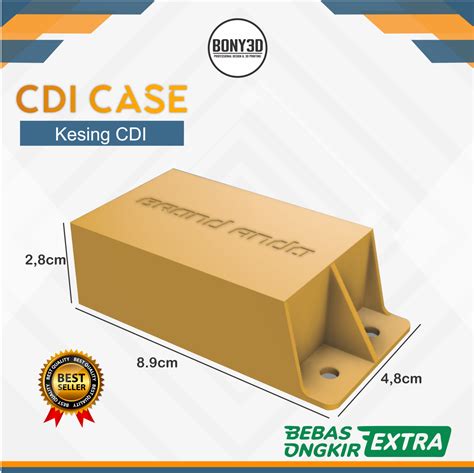 kesing cdi case cdi motor kesing cdi custom nama anda bony3d