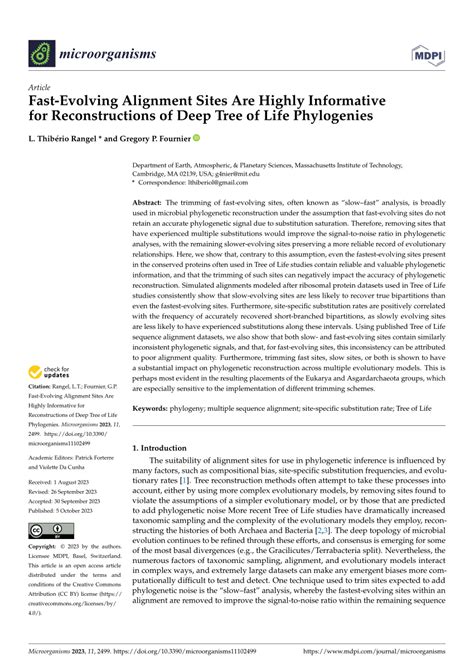 pdf fast evolving alignment sites are highly informative for
