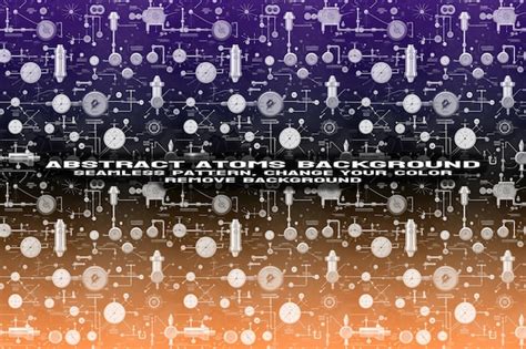 Premium Psd Abstract Textured Background With Editable Molecule And Atom Pattern Psd Format