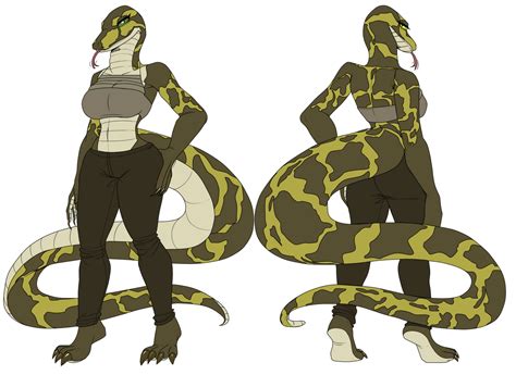 anthro kaa by vaelyon on deviantart