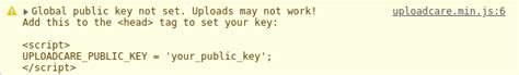 Global Public Key Not Set · Issue 537 · Uploadcareuploadcare Widget