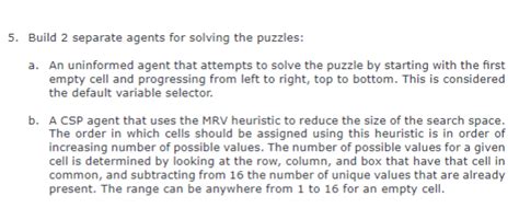 Solved Construct A Program That Uses An Agent To Solve A