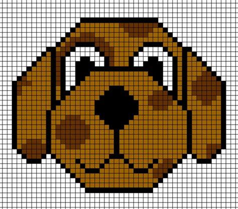 Как нарисовать собачку по клеточкам
