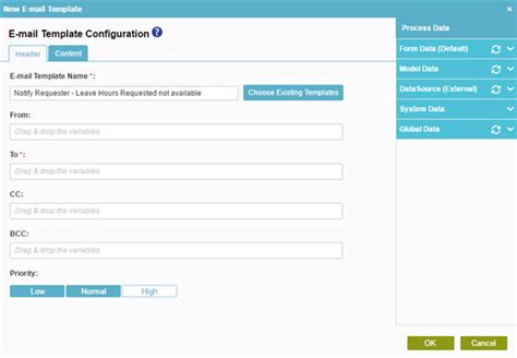 Example Create An E Mail Template To Notify The Requester If The