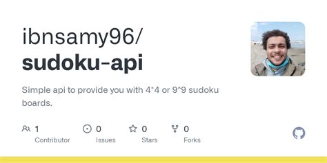 Github Ibnsamy96sudoku Api Simple Api To Provide You With 44 Or 99 Sudoku Boards