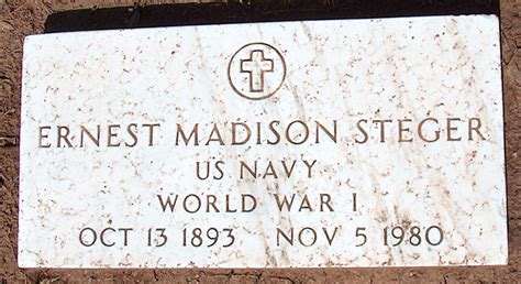 Ernest Madison Steger 1893 1980 Find A Grave Memorial