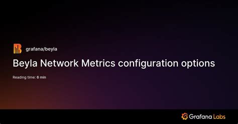 Beyla Network Metrics Configuration Options Grafana Beyla Documentation