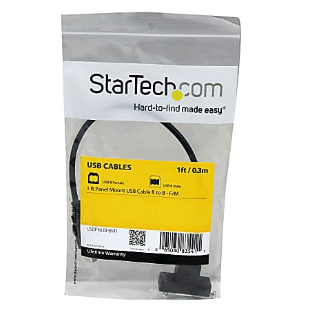 Startech Com Ft Panel Mount Usb Cable B To B Fm For Customized Usb Device Solutions Allows The