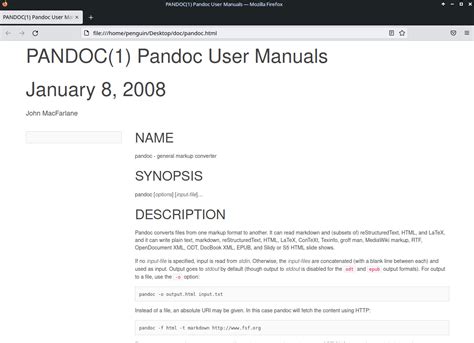 pandocを用いたmarkdownからhtmlに変換手順 ぺんぎんや