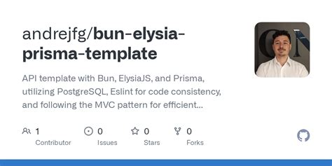 Github Andrejfgbun Elysia Prisma Template Api Template With Bun Elysiajs And Prisma