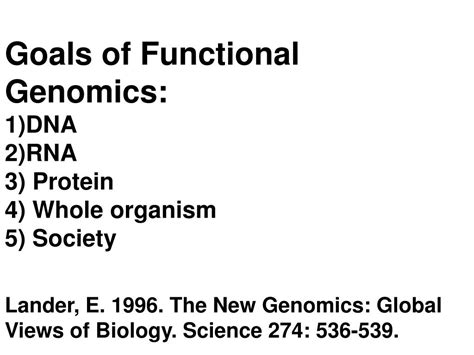 Ppt Lecture Functional Genomics Gene Expression Profiling Using Dna Microarrays Powerpoint