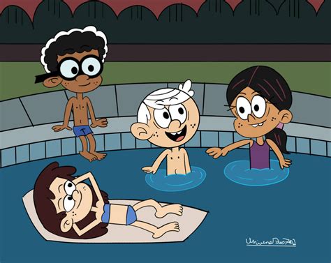 Clidonniecoln Pool Party By Universepines7102 On Deviantart The Loud
