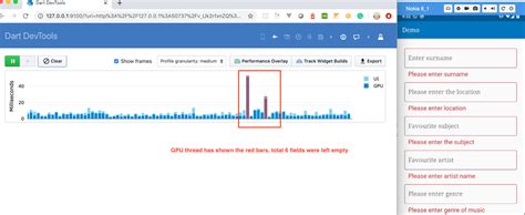 Flutter Performance Through Dev Tools Measure Performance In Most