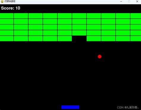 Python编写的一个打砖块小游戏以下是一个用python和pygame库实现的简单的打砖块小游戏```pythonimport P Csdn博客