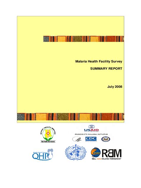 Fillable Online Pdf Usaid Facility Baseline Assessment Quality Health