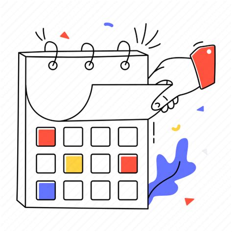 Mark Date Set Date Date Reminder Mark Calendar Day Reminder Illustration Download On