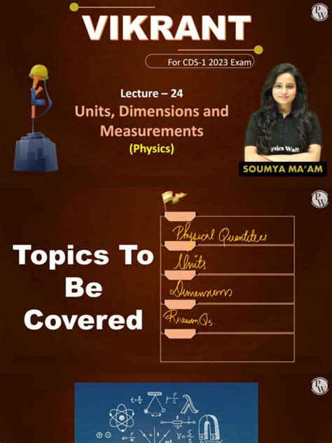 Units Dimensions And Measurements Class Notes Vikrant Pdf