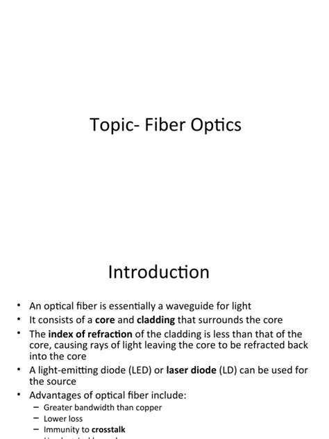 Fiber Optics Pdf Optical Fiber Dispersion Optics