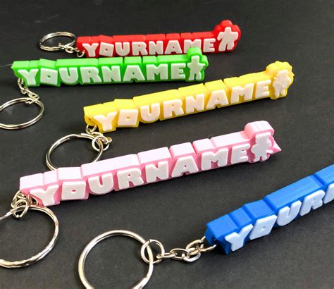 Personalized Roblox Keychain Backpack Tag For Roblox Fan Roblox