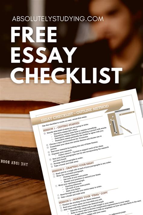 Essay Writing Checklist Printable Pdf Essay Writing Writing