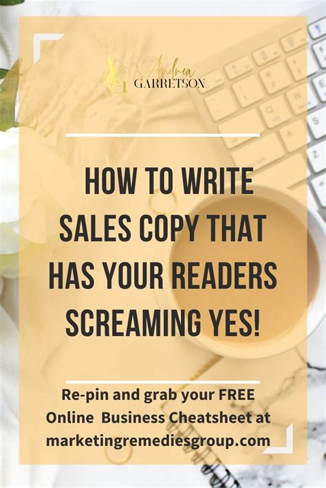How To Write Sales Copy That Has Your Readers Screaming Yes Copywriting Inspiration Website