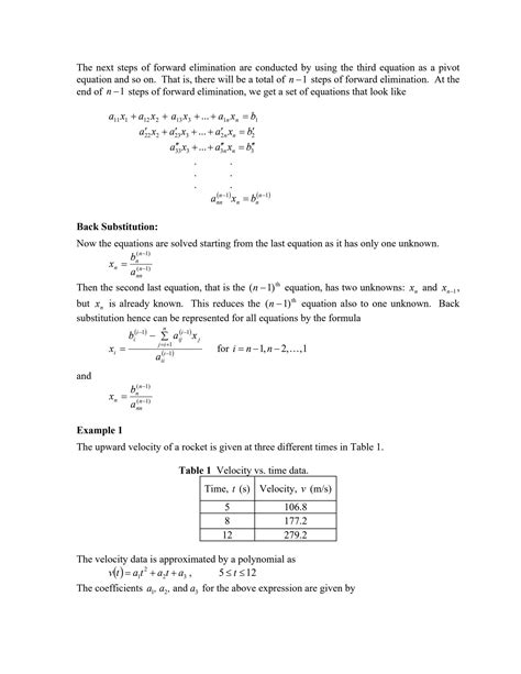 solution naive gauss elimination and partial pivot notes with examples