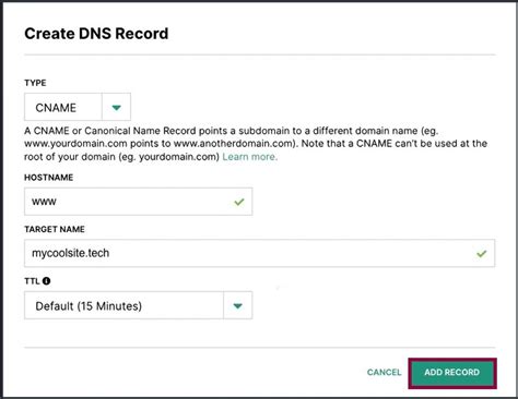connecting your hover domain to your elementor hosted website elementor