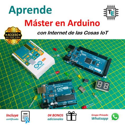 curso máster arduino iot tesla electronic eirl