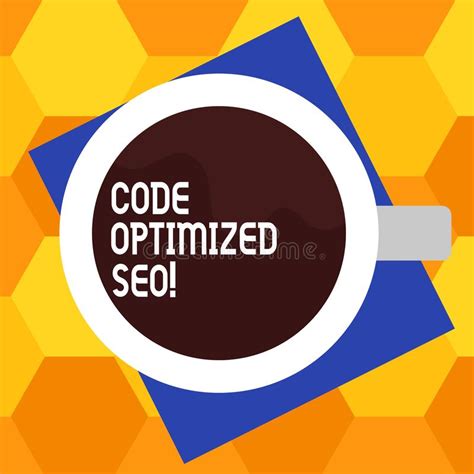 Handwriting Text Writing Code Optimized Seo Concept Meaning Process Of