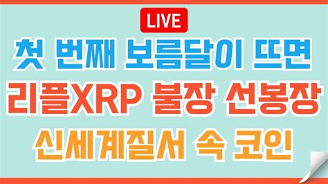 Live🔴 리플xrp 인내한 자 보상을 누릴 것 이더리움 비트코인 리플 코인전망 코인 리플코인 도지코인