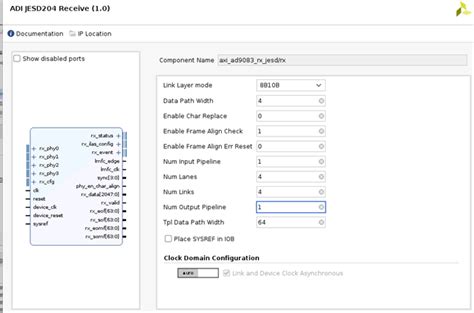 ad9083 how to configure correctly multichip jesd lanes on the fpga q
