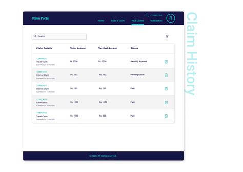 Claim Portal Claim Reimbursement Ux Case Study Behance