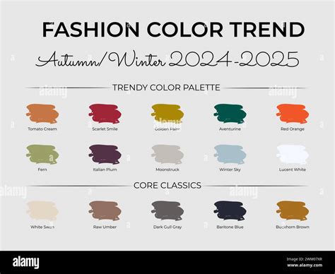 Fall Winter 2025 2025 Color Trends Ruthi Clarisse