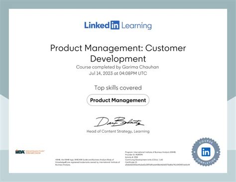 garima chauhan on linkedin certificate of completion