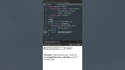 Validate Email In Php Using Filtervar Quick Email Validation Phpdeveloper Php Coding