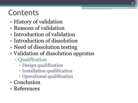 Validation Of Dissolution Apparatus Pptx