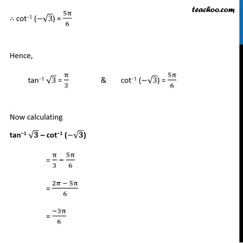 Ex Find Tan Root Cot Root Finding Principal