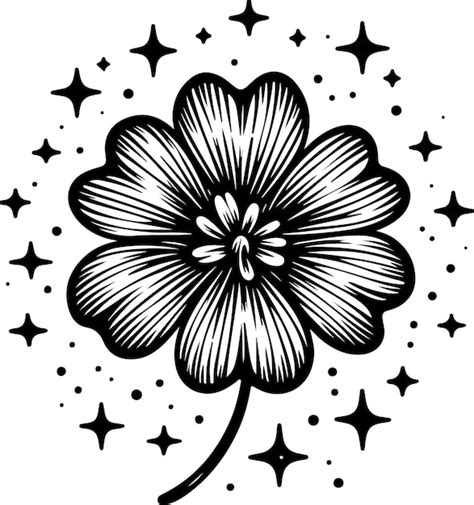 Premium Vector Black Outline Tulip Vector Illustration