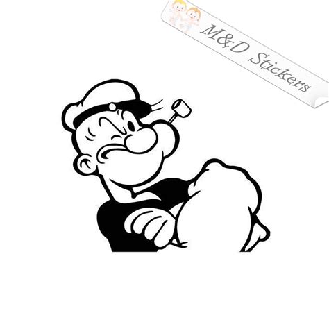 Popeye Cartoon Black And White