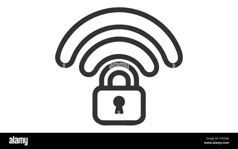 Wifi Symbol And Lock Icon Blocked Wireless Internet Signal Wi Fi Signal Error Failure Wifi