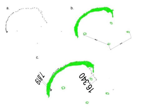 A B And C The 3 Dimensional Data Set From Case 6 With The Digitised Download Scientific