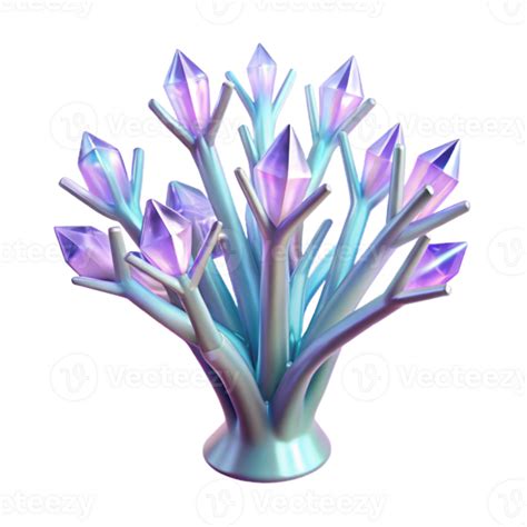 Vibrant Rustic Iridescent Crystal Cluster 3d Render Premium 56602088 Png