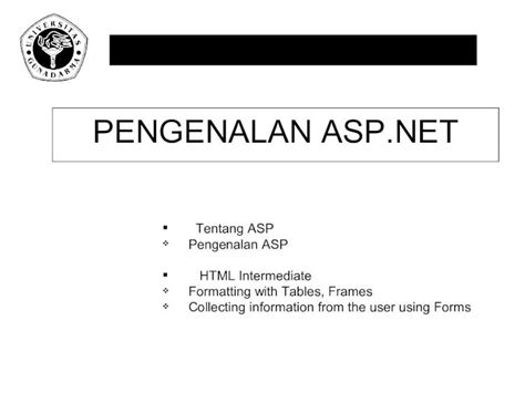 Pdf Pengenalan Asp Gunadarmacondrowibawastaffgunadarmaacid